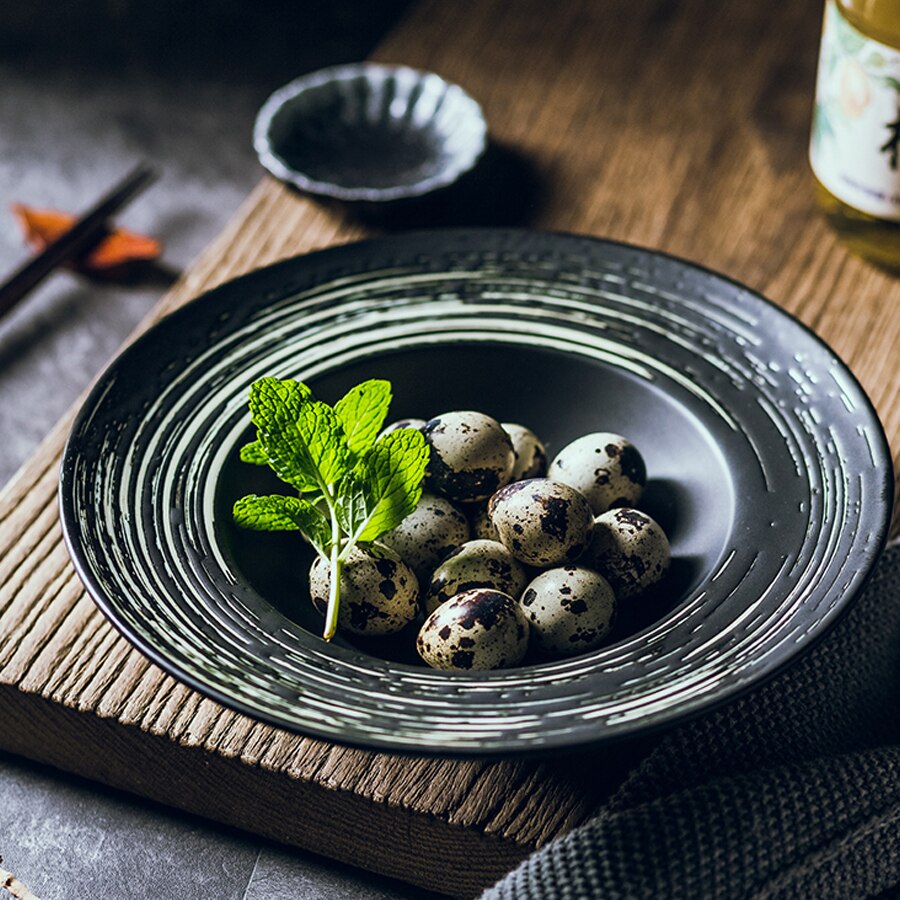 Ceramic Soup Plate Round Whorl Shape Porcelain Din... – Grandado