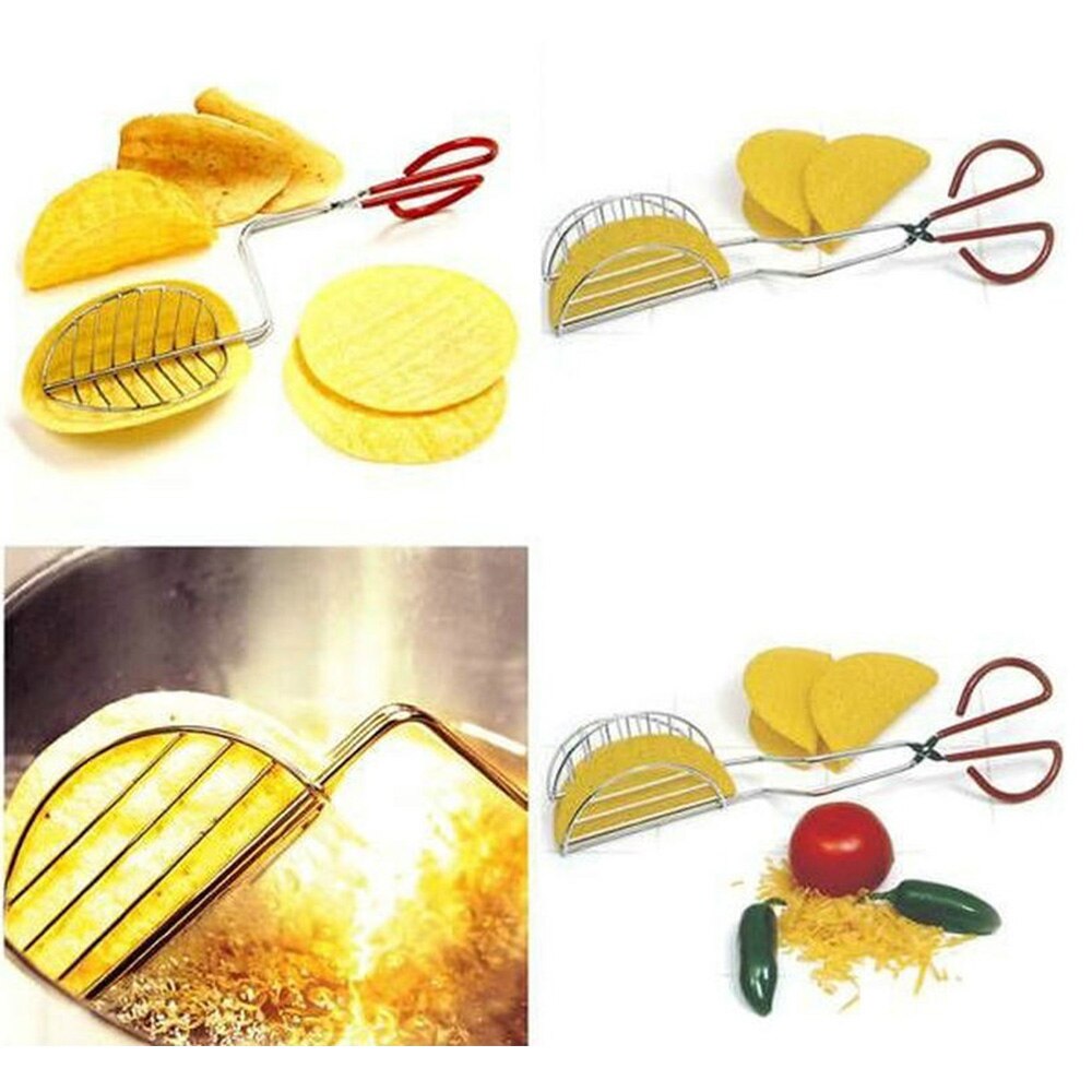 Taco Shell Maker Press Tortilla Fryer Tong Snack F... – Grandado