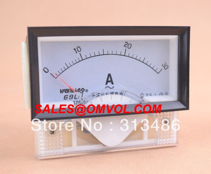 Analog AC Ammeter 30A current meter 69L17 amp mete... – Vicedeal