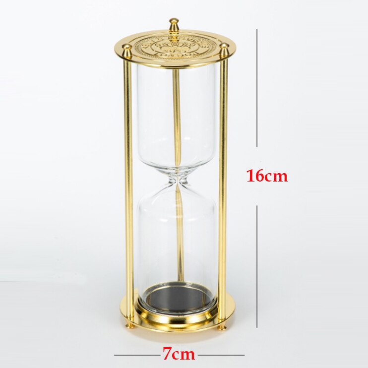 2 3 5 10 15 20 30 minutter tom timeglas metal glas... – Grandado