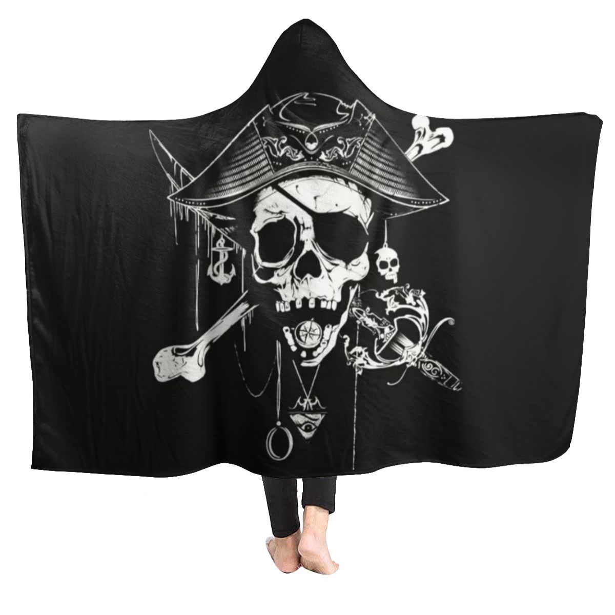 Older Broken Jolly Roger Skull Cross Bones Pirates... – Grandado