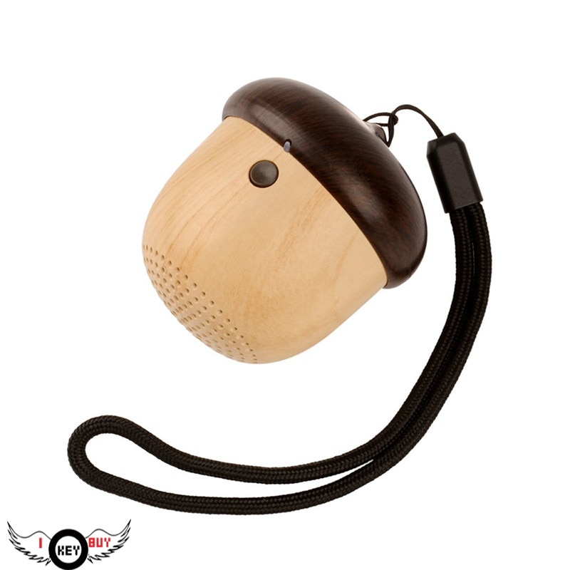 Portable Mini Speakers Small Cute Wooden Nut Shape... – Grandado