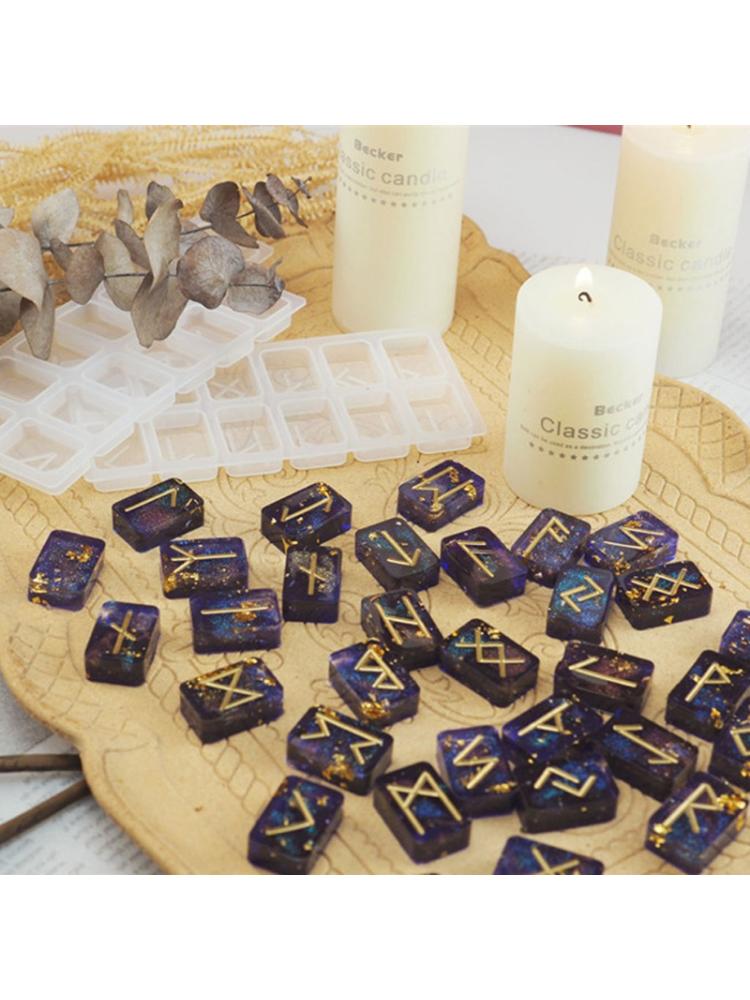 Viking Rune Stones Witch Resin Mold Kit with Engra... – Vicedeal
