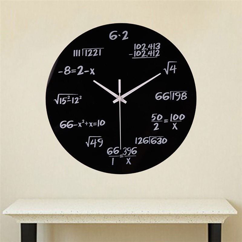 Home Wall Clock Silent Math Equations Polytechnic ... – Grandado