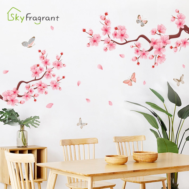 Wall Sticker Flower Branch Self-adhesive Stickers ... – Grandado