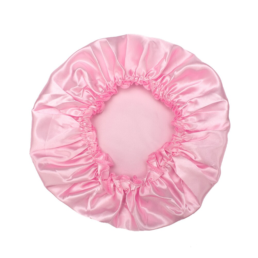Single-Layer Shower Cap Women Satin Bonnet Sleepin... – Grandado