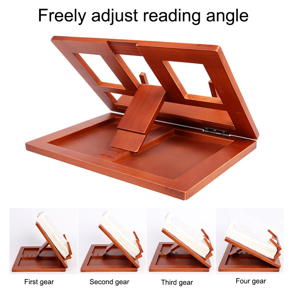 Multifunctional Foldable Wood Bookshelf Stand Cook... – Grandado