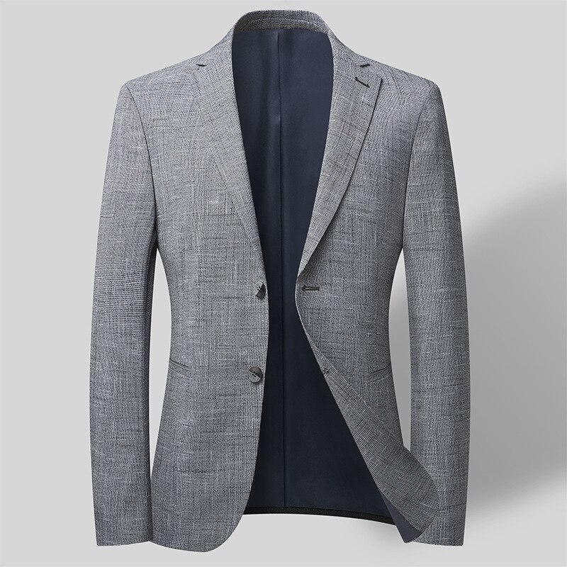 Minglu Lente Herfst Blazer Mannen Luxe Enkele Brea... – Vicedeal