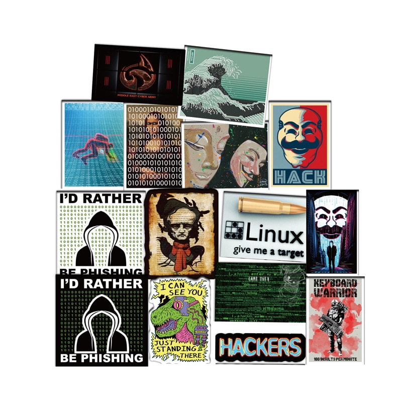 50Pcs Computer Programming Hacker Sticker Laptop R... – Grandado