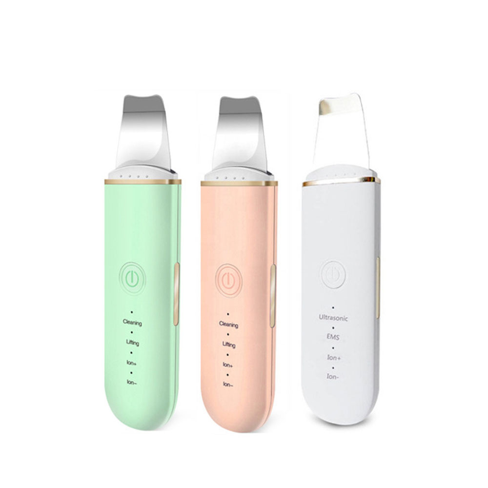 Ultrasonic Skin Scrubber Vibration Face Spatula Bl... – Grandado