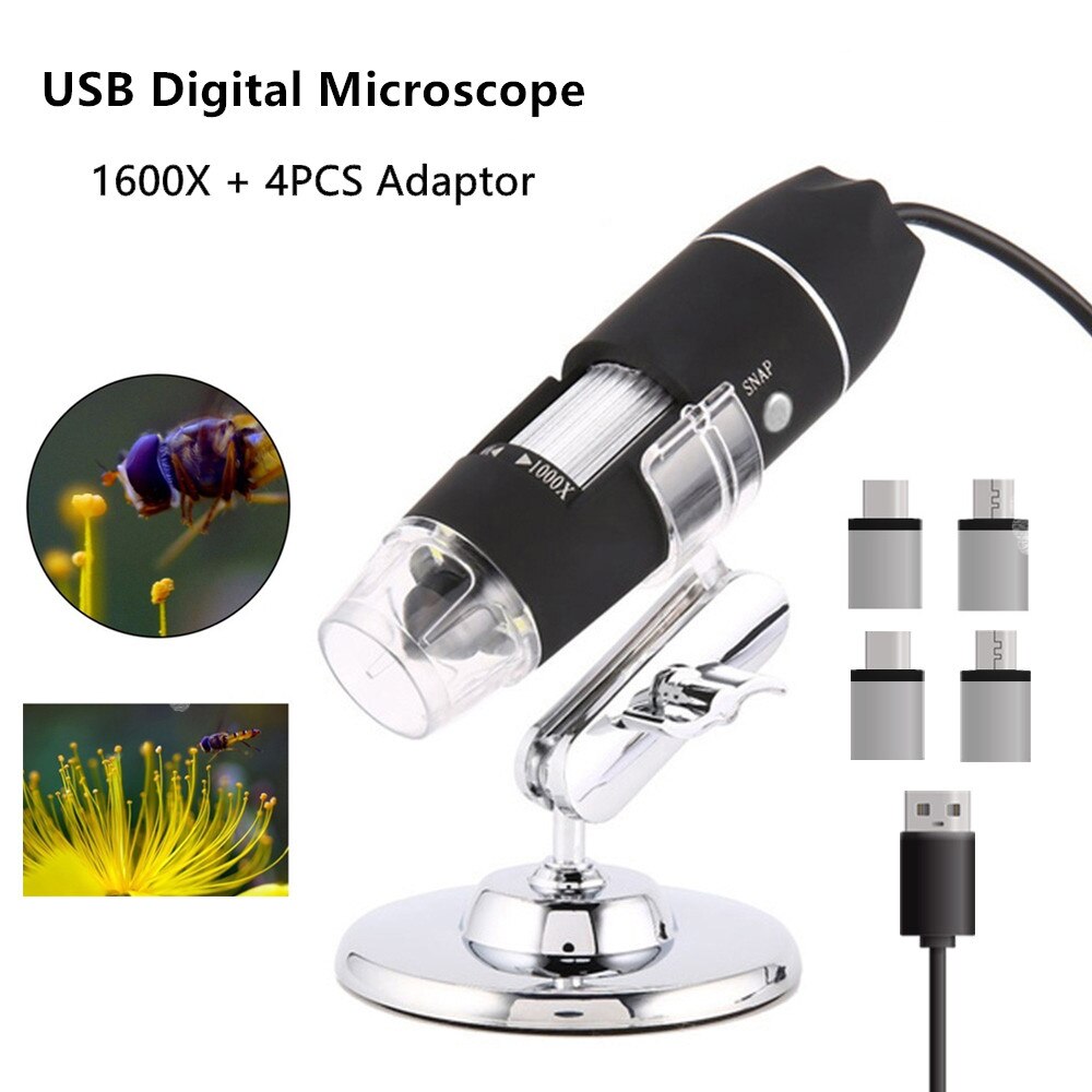 Microscopio Digital LED ajustable, cámara tipo C/M... – Grandado