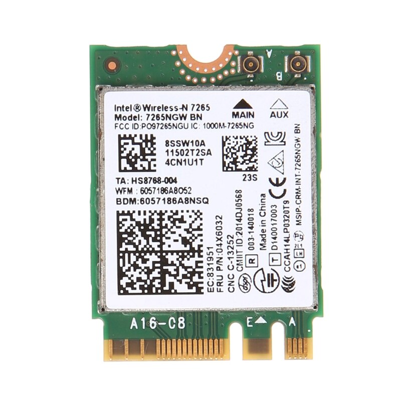 For Intel Wireless-N 7265 7265NGW BN Dual Band 2x2... – Vicedeal