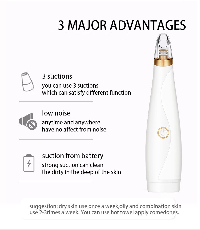 Blackhead Remover Face Deep Pore Cleaner Acne Pimp... – Grandado