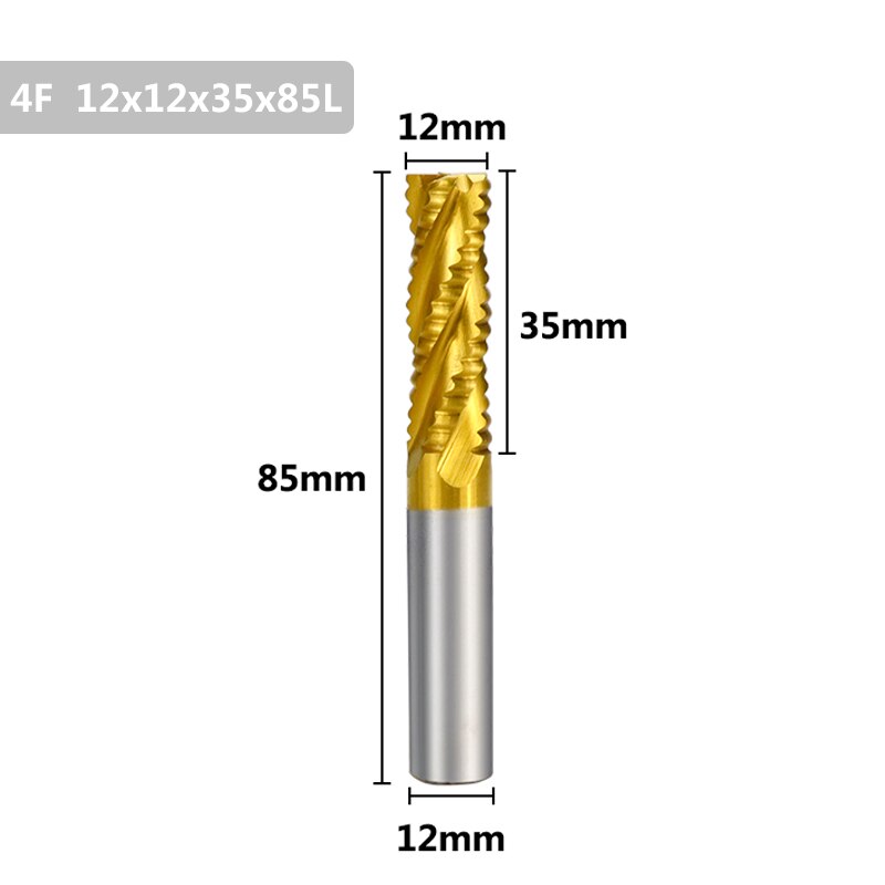 Xcan Voorbewerken End Mill 4 Fluit Titanium Coatin... – Vicedeal