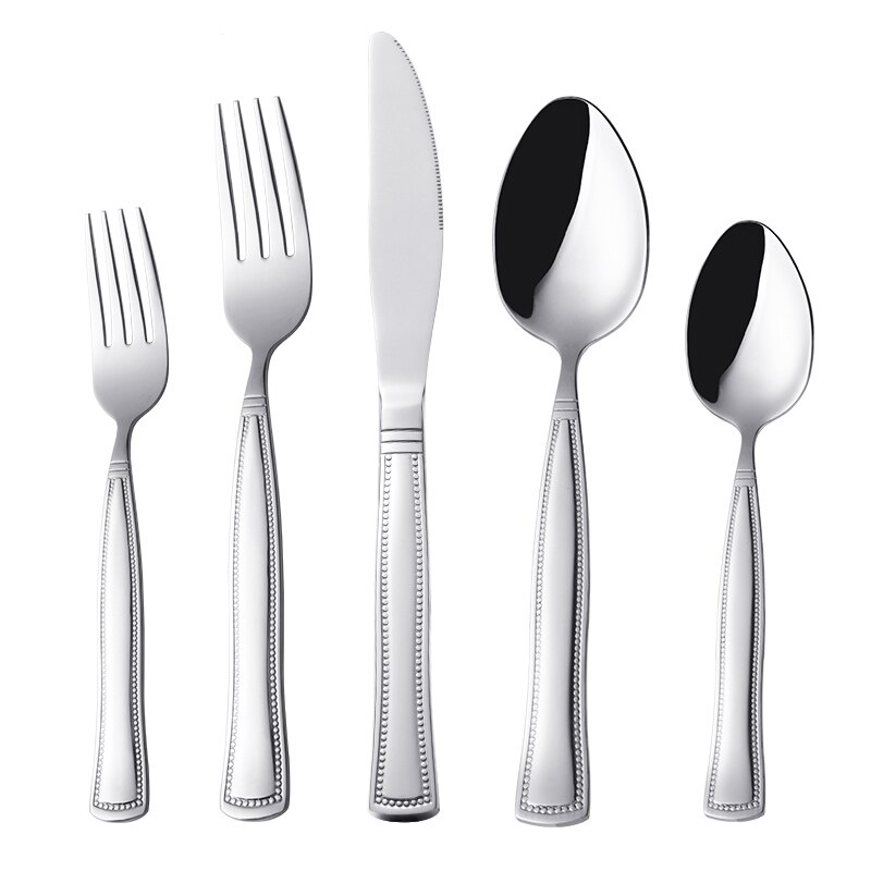 Dinnerware Set Stainless Steel Spoon Fork Knife Cu... – Grandado