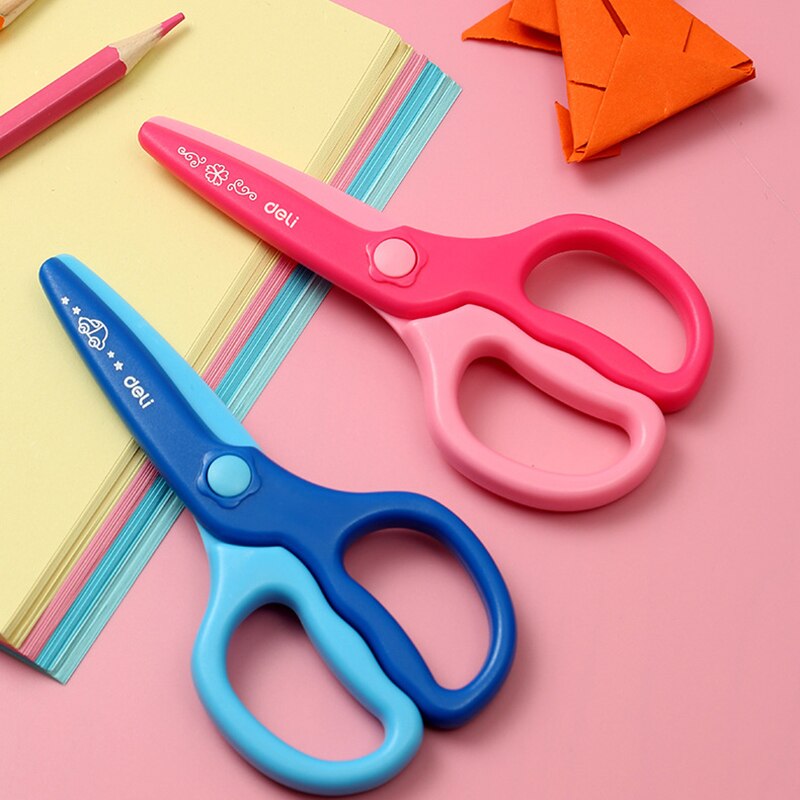 Plastic Scissors Stationery Paper Cutter Kids Safe... – Grandado