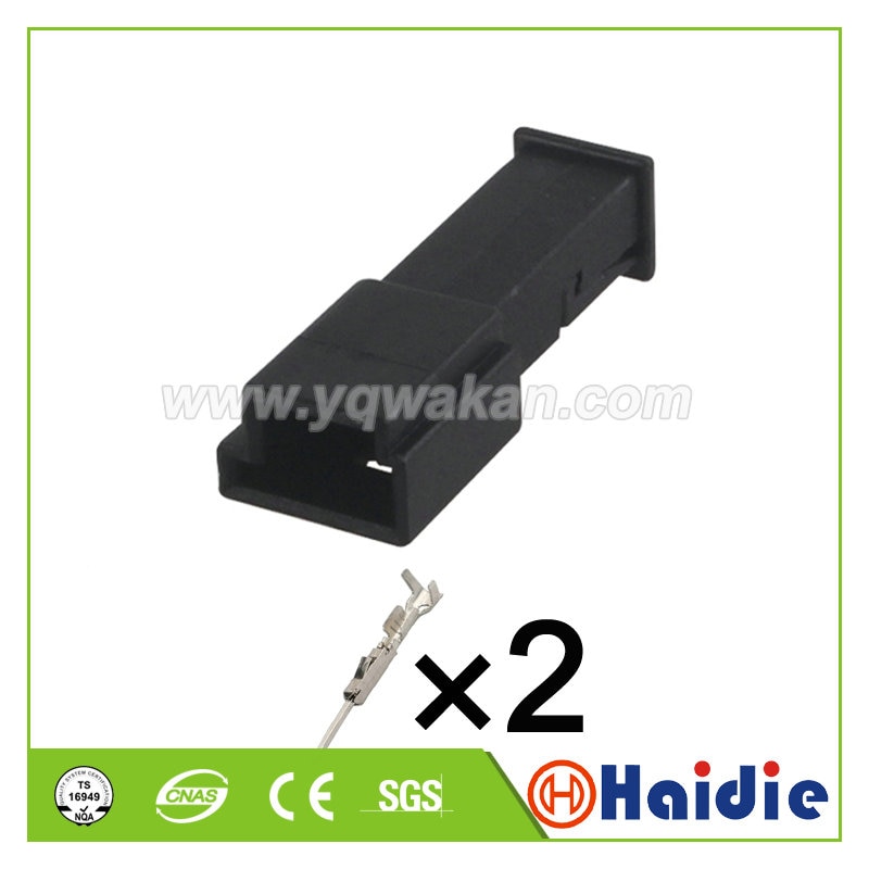 2sets 2pin Auto male crimp connector wiring unseal... – Grandado