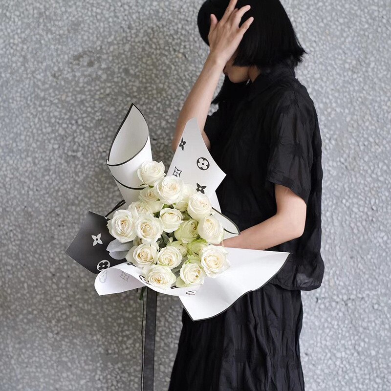 10pcs/lot Valentine's Day Flower Wrapping Paper Kr... – Grandado