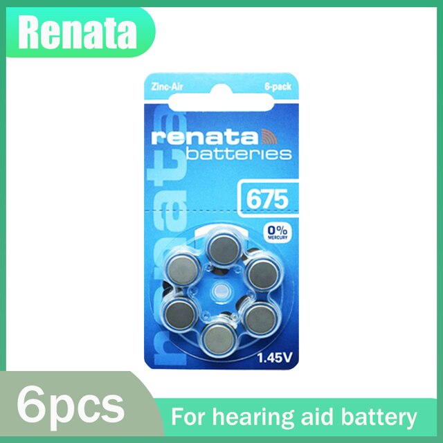 6Pcs/1Pack 100% Originele Renata 675 A675 675A PR4... – Vicedeal