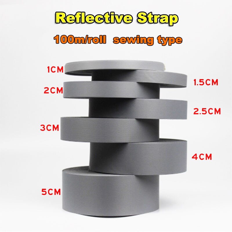 100M/Roll Hoge Zichtbaarheid Reflecterende Strip D... – Grandado