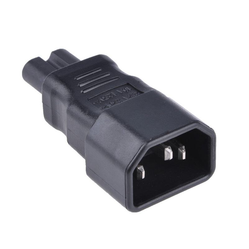 Iec 320 C14 Male To C7 Female Power Adapter Extens Grandado