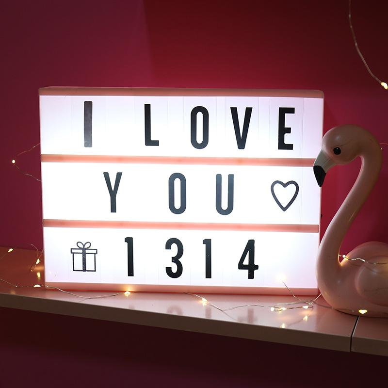DIY LED Alphabet Puzzle Light Box Romantic Sign Bo... – Vicedeal
