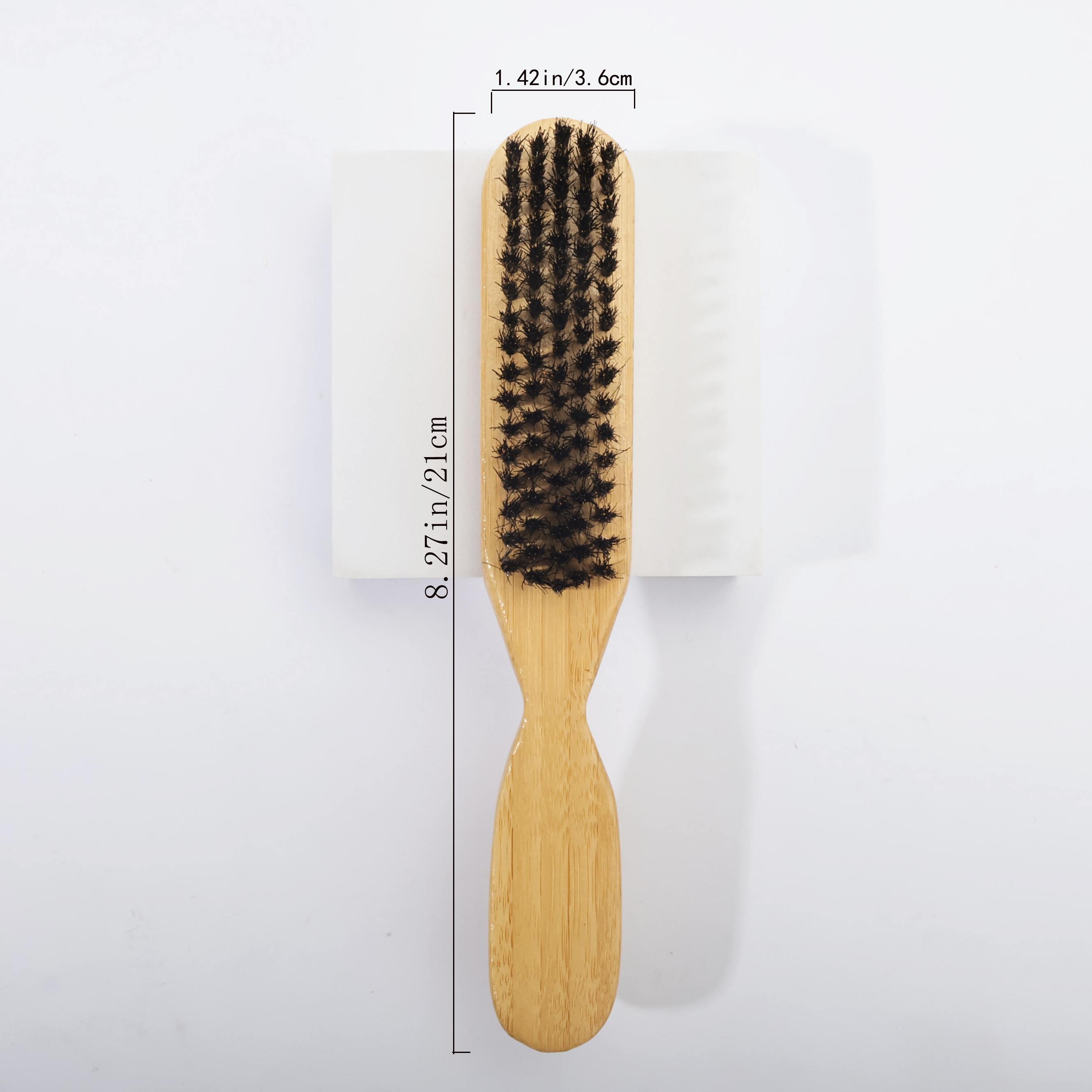 Boar Bristle Slick Back Hair Brush for Sleek Ponyt... – Grandado