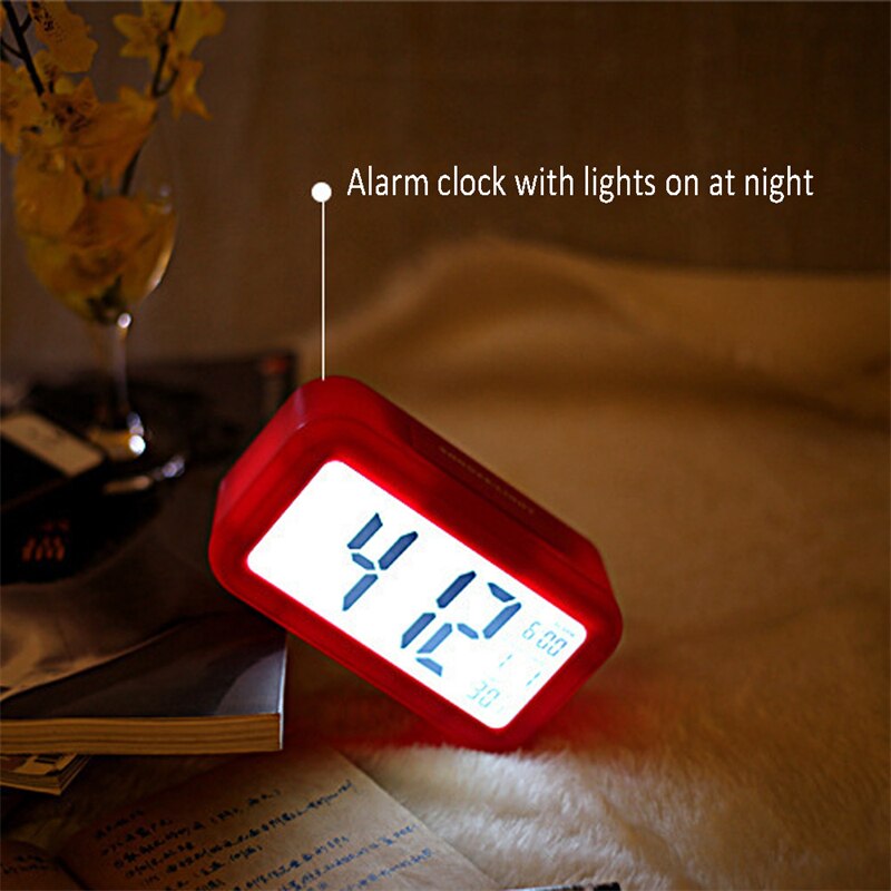 Digital Alarm Clock with Light Snooze Temperature ... – Grandado