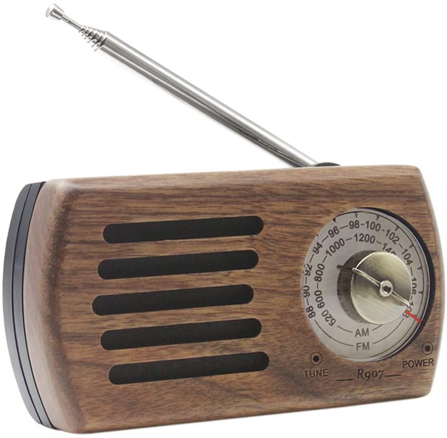 REDAMIGO Solid Wood Digital FM Radio AM Mini linte... – Grandado