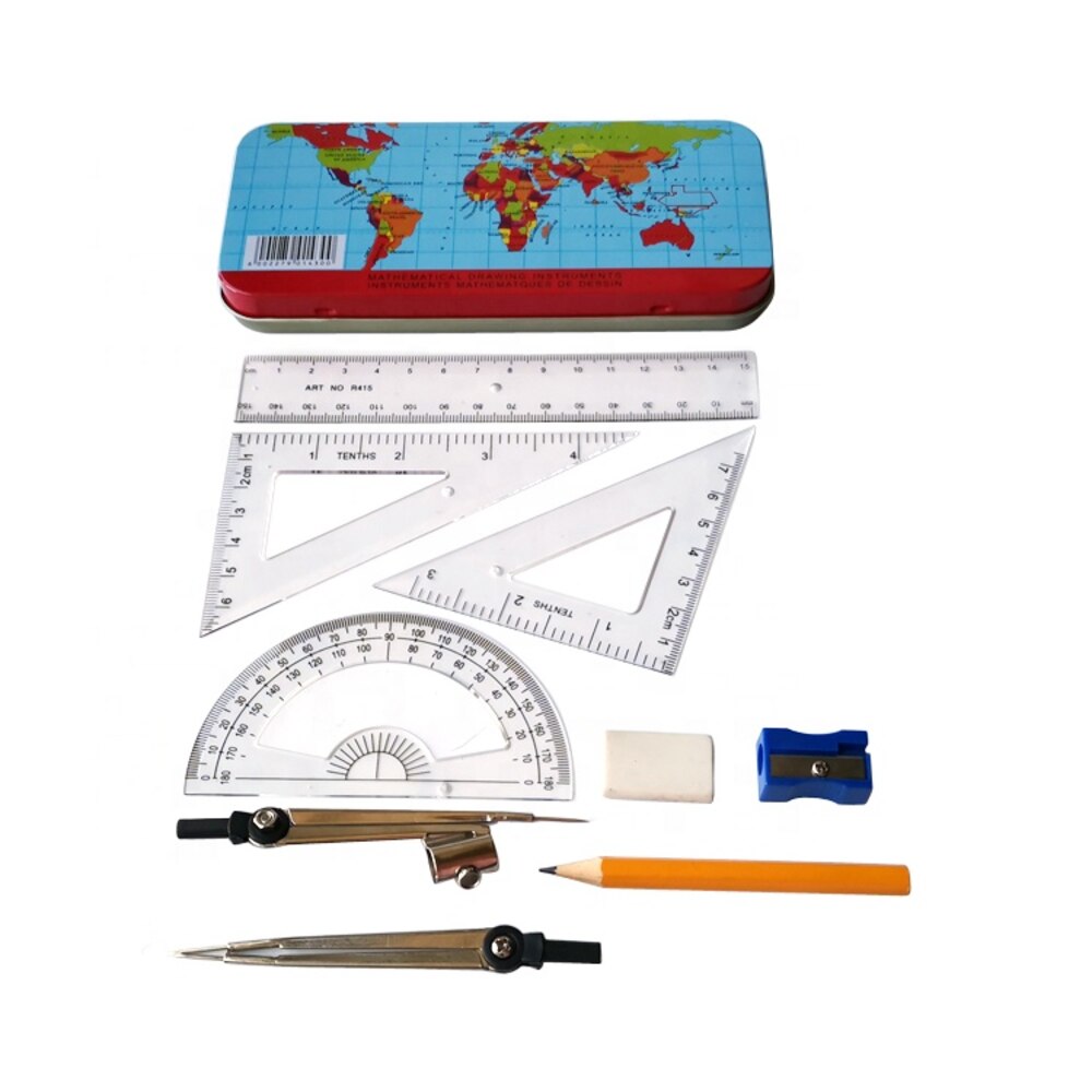 School Stationery Set Geometry Math Set Box – Grandado