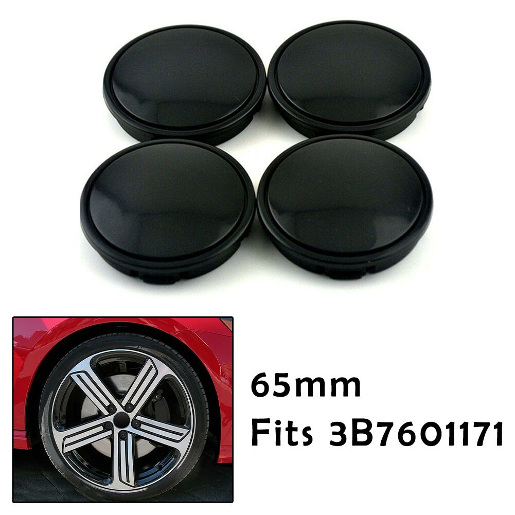 4x Universal Black Wheel Centre Alloy Rims Hub Cen... – Grandado