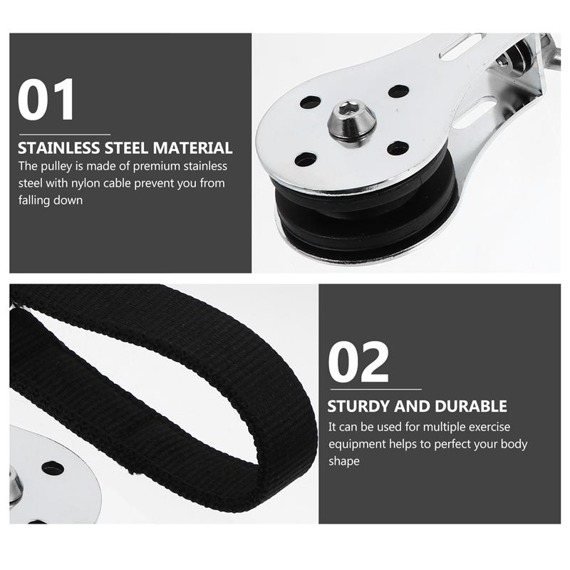 1 Set Of Cable Pulley Nylon Stainless Steel Pulley... – Grandado
