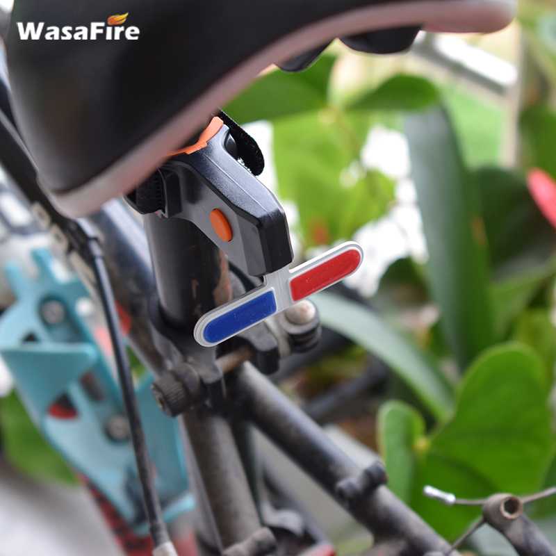 Red Blue Bike Night Cycling Rear Light Police LED ... – Grandado