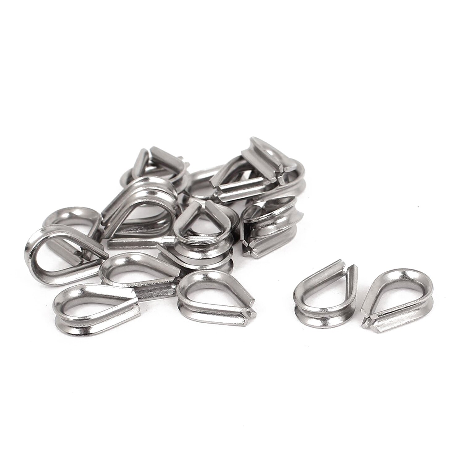 Stainless Steel 6mm Wire Rope Cable Thimbles Silve... – Grandado