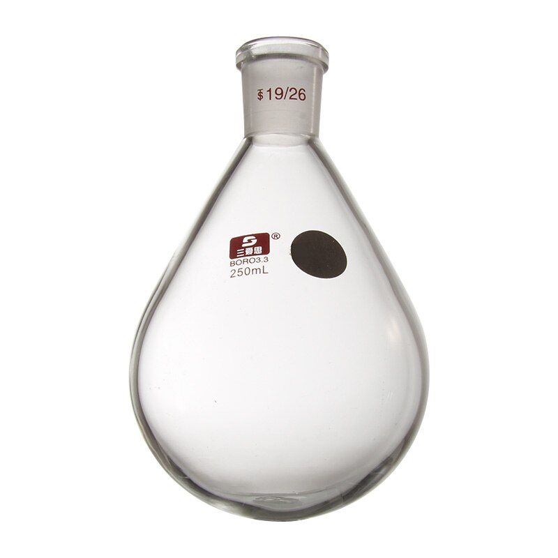 High Borosilicate Rotary Flask 19 # Eggplant Shape... – Grandado
