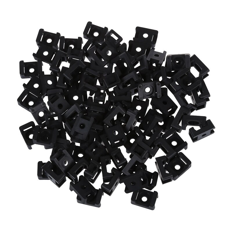 100pcs Plastic Wire Buddle Cable Tie Mount Saddle ... – Grandado
