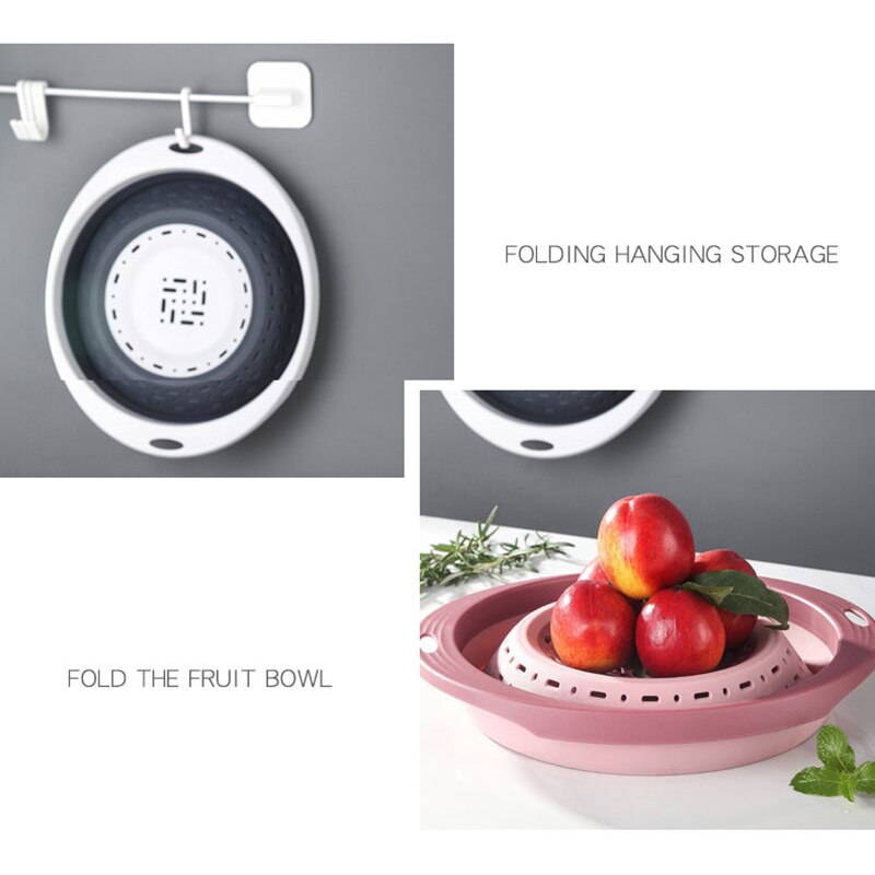 Intrekbare Vouwen Afvoer Mand Vergiet Groenten Fru... – Grandado