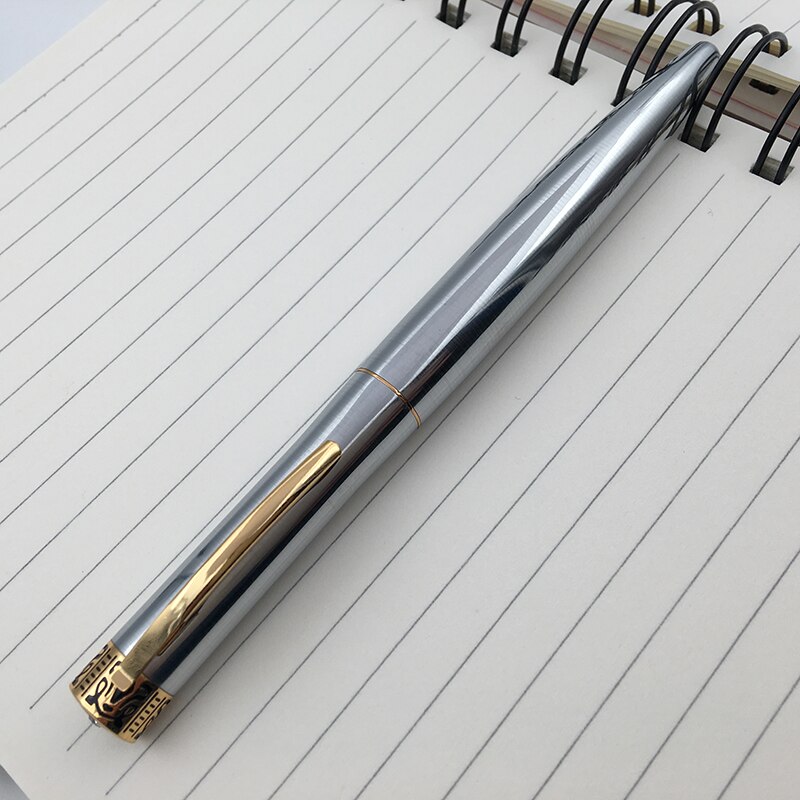 Fuliwen Traditional All Steel Fountain Pen silver ... – Grandado
