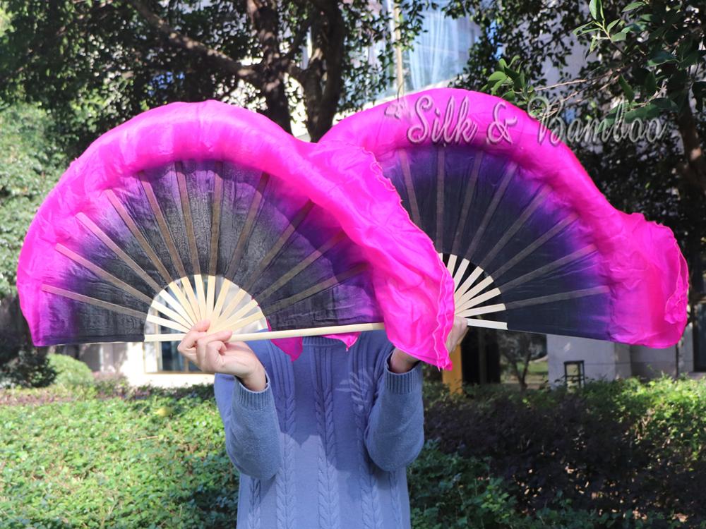 black-pink, 1 pair 30cm bamboo+20cm Chinese dance ... – Grandado