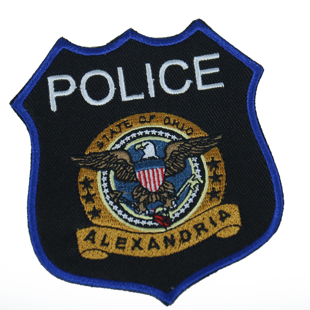 Police Badges Patches Applique Embroidered Patches... – Grandado