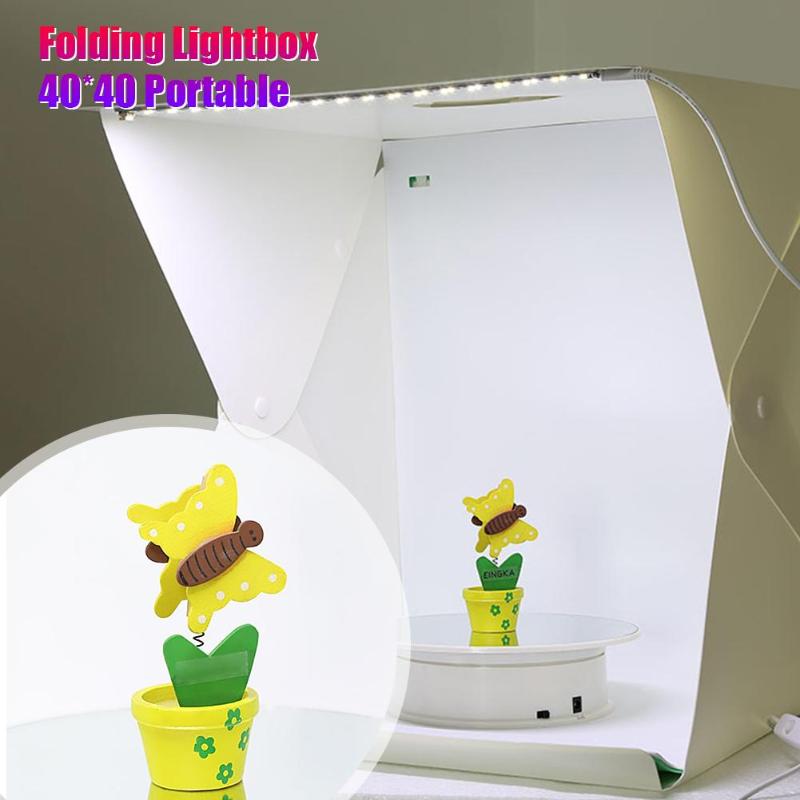 Portable 40X40cm Mini Folding Lightbox LED Light P... – Grandado