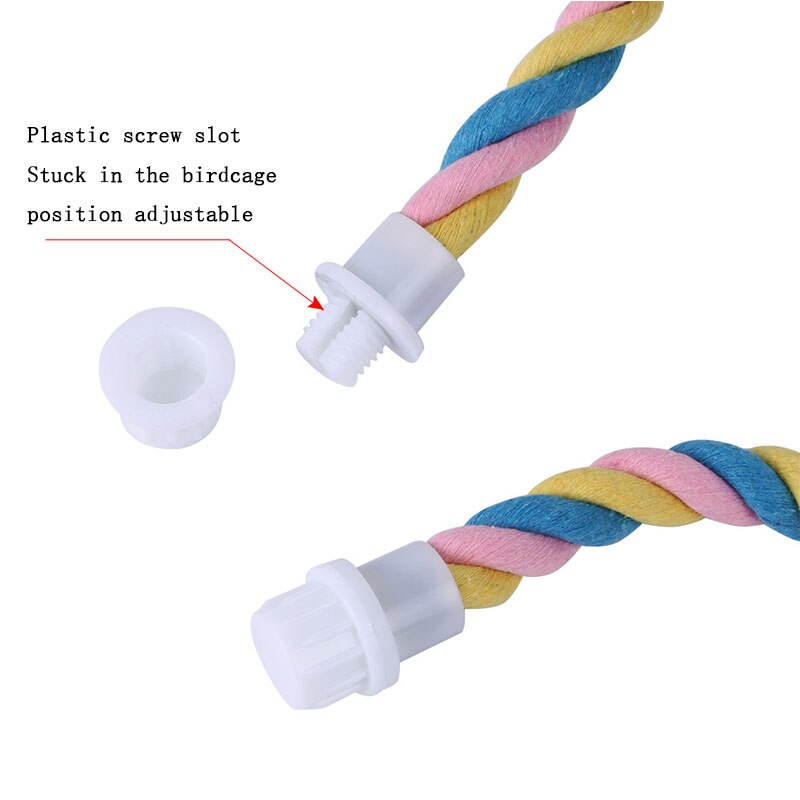 Cotton Rope Bird Perch Stand Parrot Climbing Chew ... – Grandado