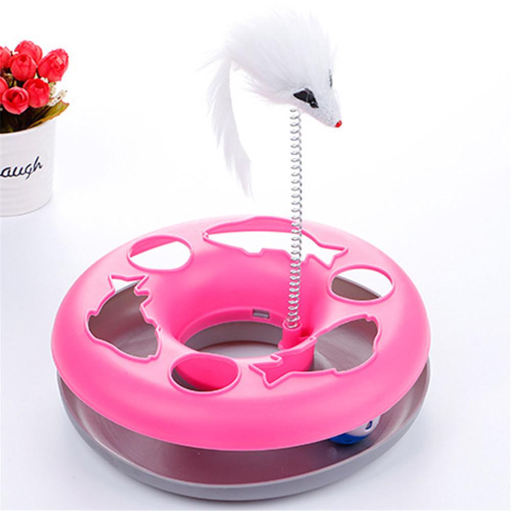 Pet Cat Toys Turntable Spring Mouse Toy Plastic Ca... – Grandado