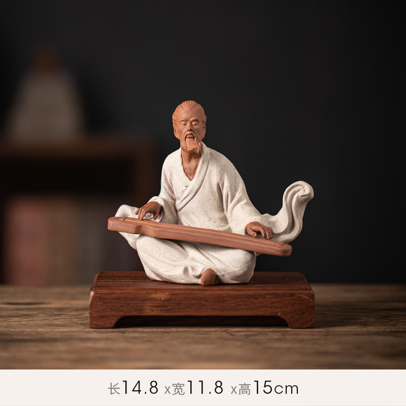 Figuras históricas de cerámica adornos té San Lu Y... – Grandado