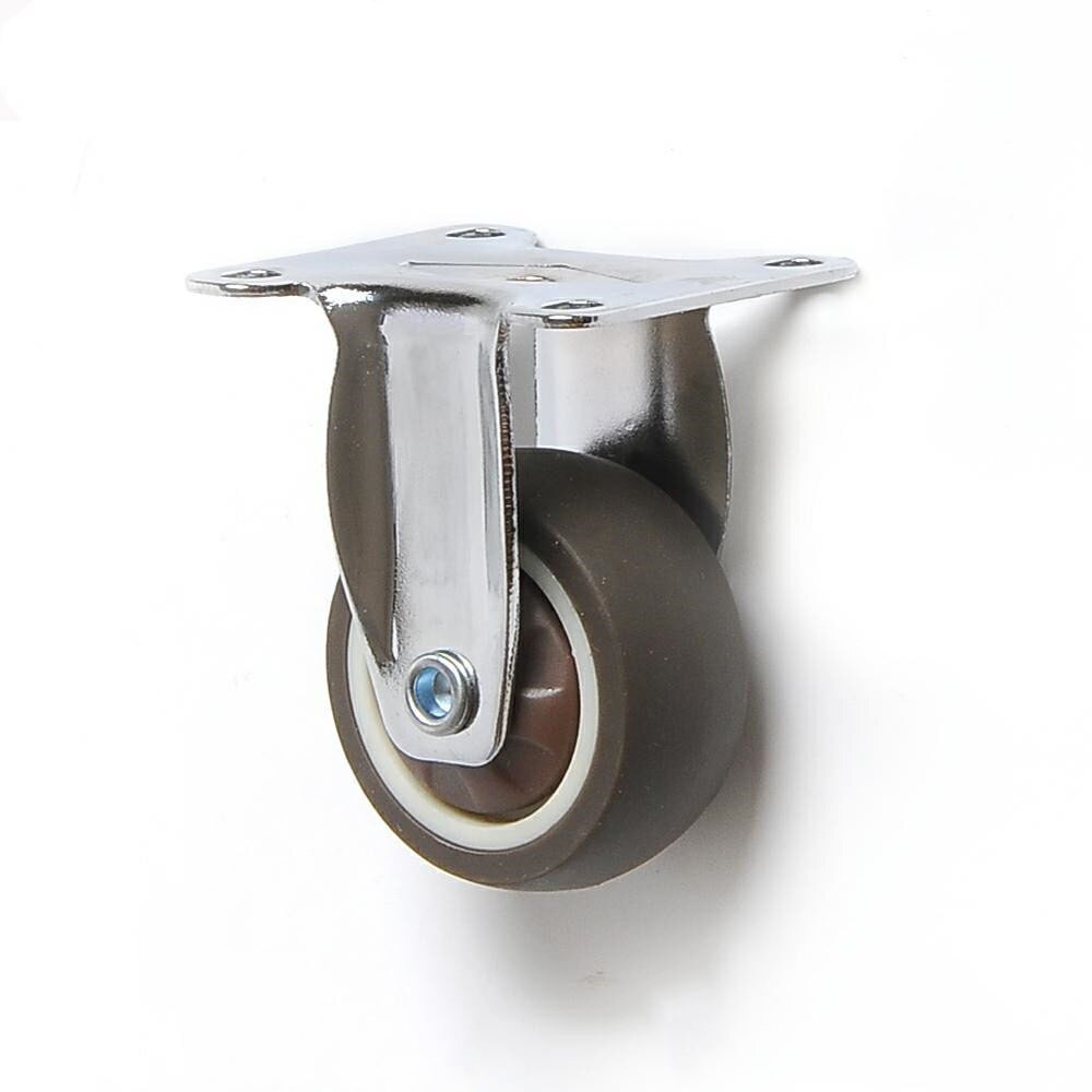 1Pc Heavy Duty Vaste Rubber Wiel Plaat Caster Plas... – Vicedeal