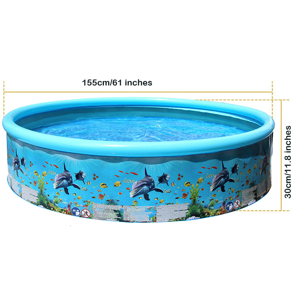 49/61 inches Inflatable Swimming Pool Blow Up Pool... – Vicedeal