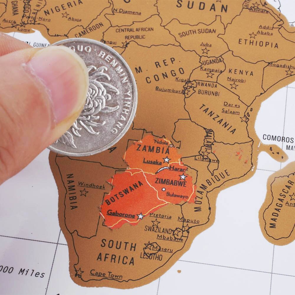 MIRUI Travelogue Scratch World Map Travel Tips Boo... – Grandado