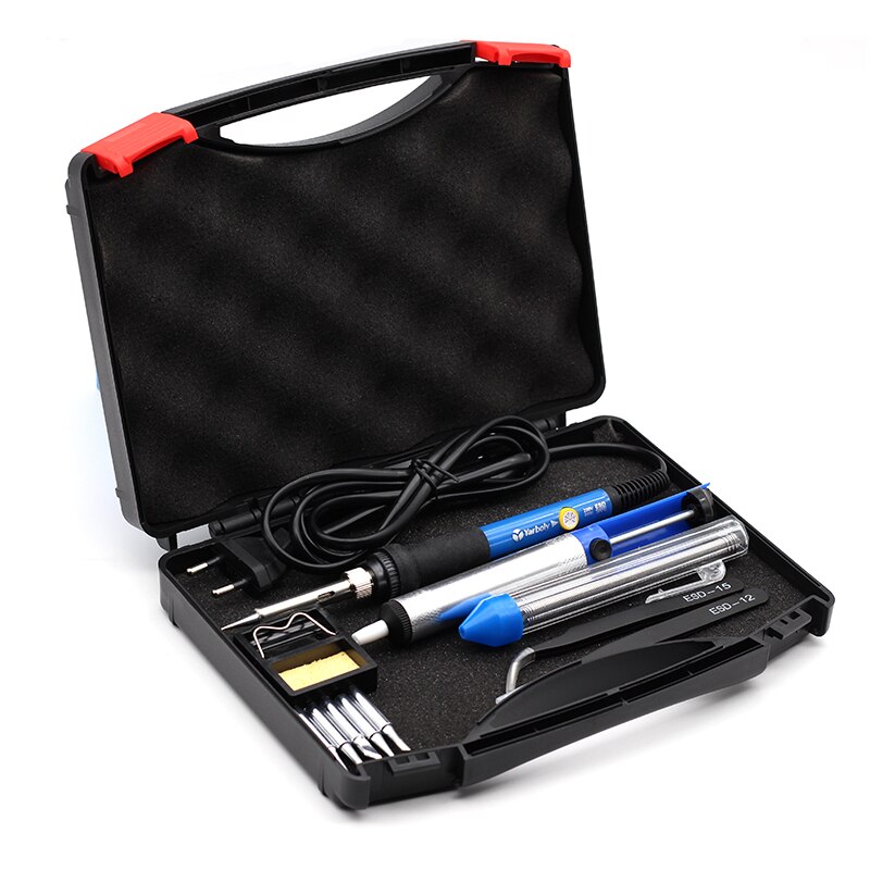 Soldering Iron Kit Adjustable Temperature 220V 60W... – Grandado