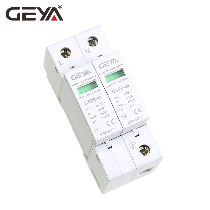 GEYA GSP8 2Pole Surge Protector 220V Din Rail SPD ... – Vicedeal