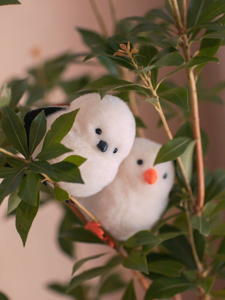 No Finish Sparrow Parrot Bird DIY Handmade Wool Ne... – Grandado